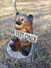 Wood Carved Bear Holding Sign 15" - Customizable - Brown – Northwest ...